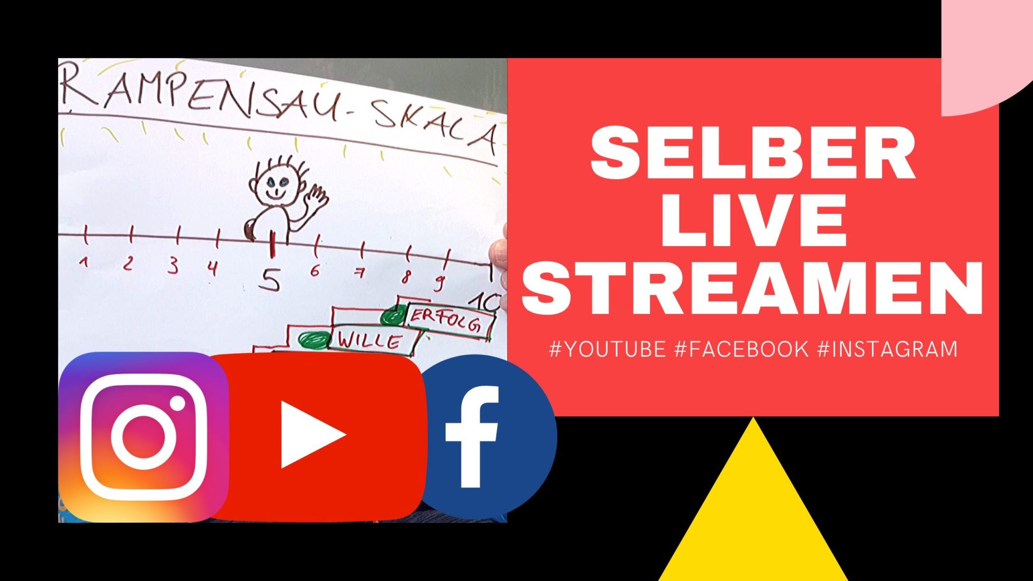 SELBER LIVE STREAMEN auf YouTube, Facebook und Instagram